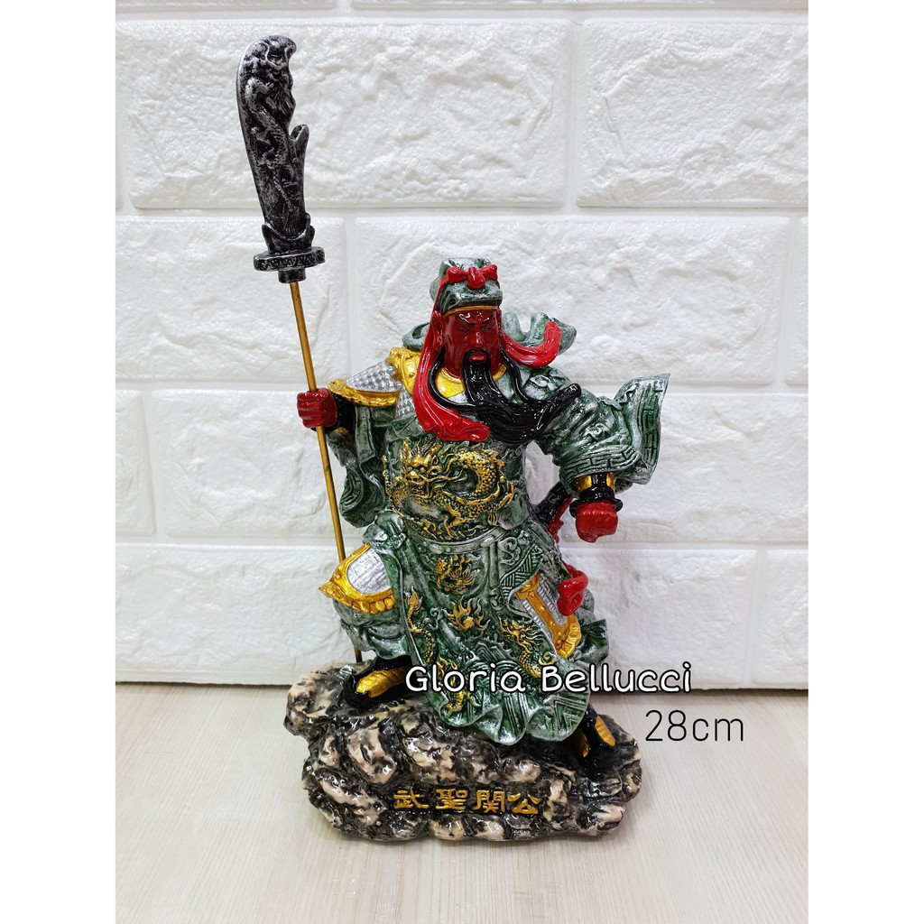 Jual patung pajangan kwankong dewa kwan kong guan yu dekorasi interior ...