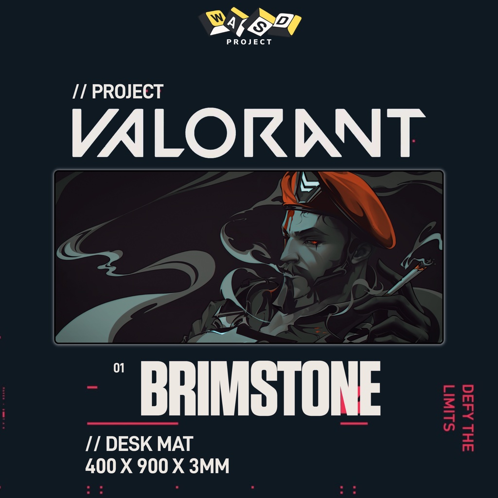 Jual PROJECT Valorant: BRIMSTONE Mousepad / Deskmat | Shopee Indonesia