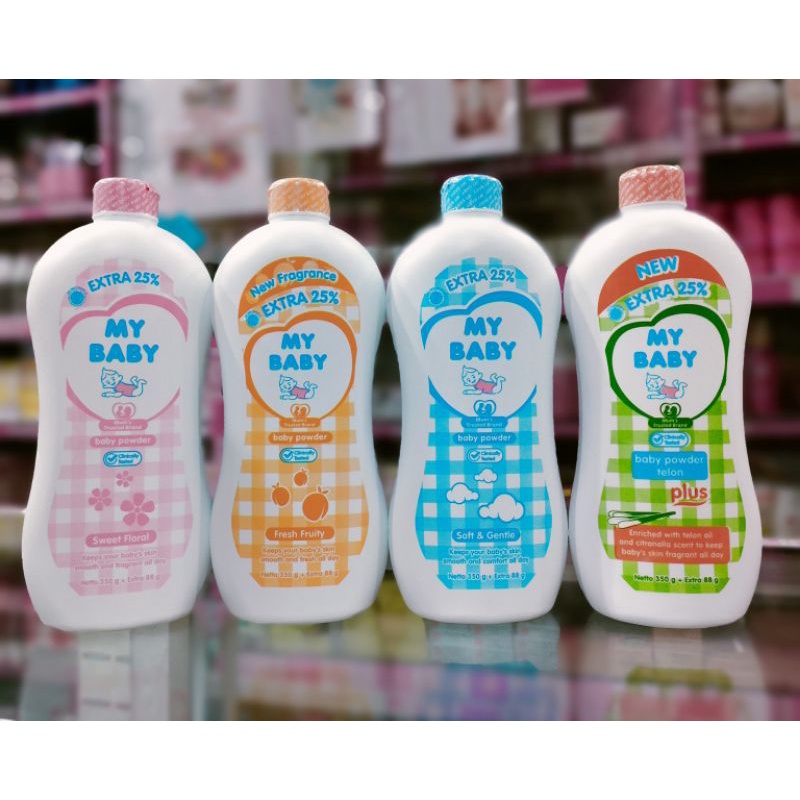 Jual My baby powder 325g + Extra 81g | Shopee Indonesia