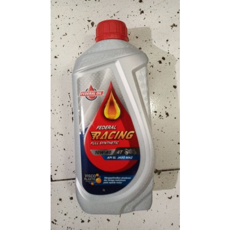 Jual Oli Federal Racing Full Synthetic 10W40 API SL JASO MA2 1 Liter ...