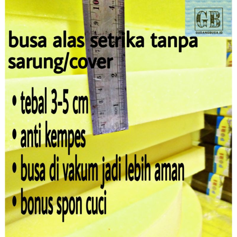 Jual busa alas gosok busa alas setrika tebal 3 - 5 cm | Shopee Indonesia