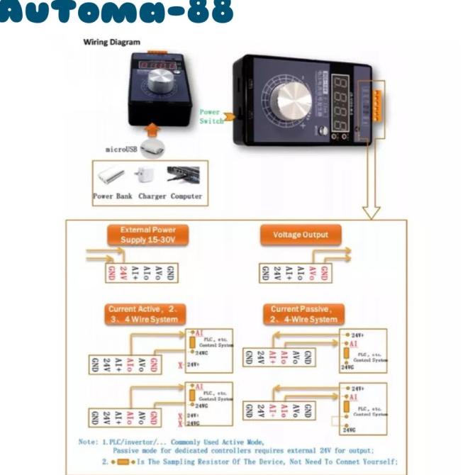 Jual Current Voltage Signal Injector 4-20Ma 0-10V Signal Calibrator ...