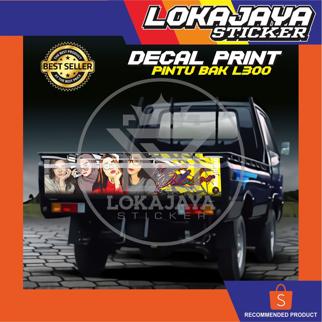 Jual STICKER DECAL PRINT CUSTOM PINTU BELAKANG L300 | Shopee Indonesia