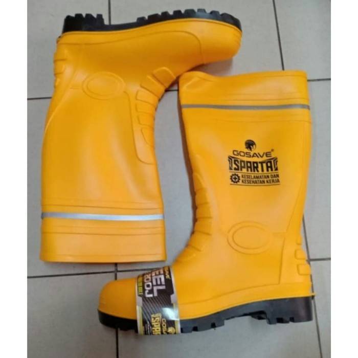 Jual Sepatu Boot Safety PVC Sparta Gosave Steel Toe Ujung Besi Baja ...