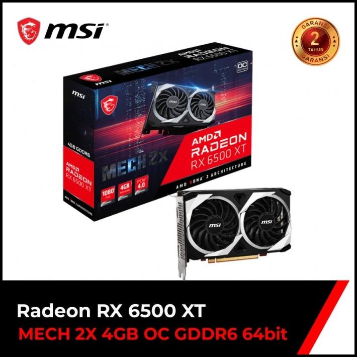Jual Msi Radeon Rx 6500 Xt Mech 2X 4G Oc 4Gb Gddr6 | Shopee Indonesia