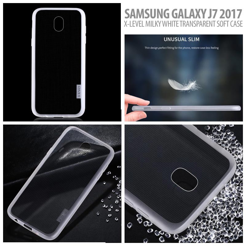 Jual Samsung Galaxy J7 Pro 2017 J730 - X-Level Milky White Transparent ...