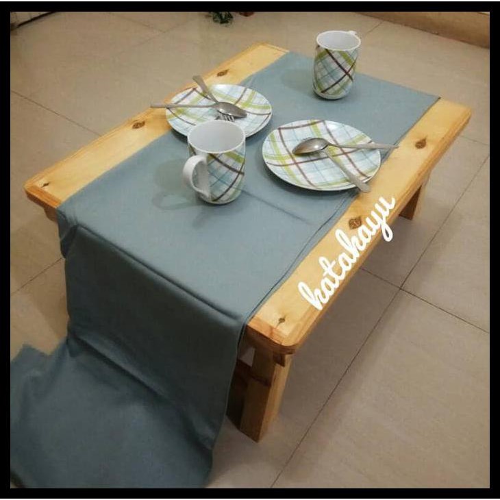 Jual Meja Kayu Lipat / Meja makan lesehan / meja serbaguna | Shopee ...