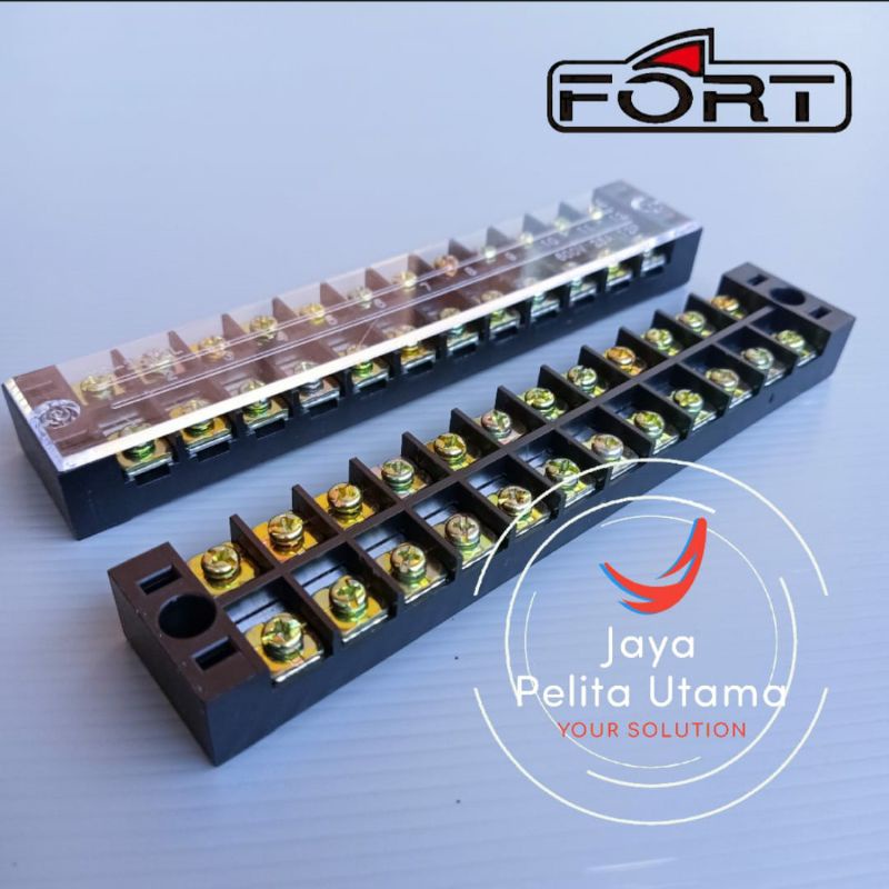 Jual Terminal Block 25a TB2512 12pole- 6pole FORT | Shopee Indonesia