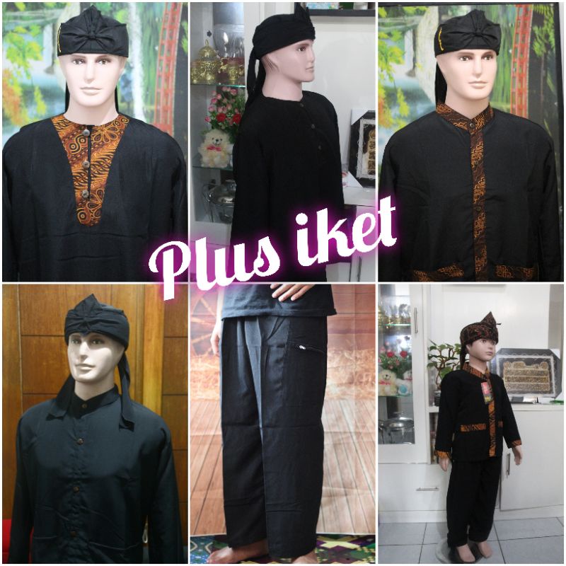 Jual baju pangsi celana plus iket stelan pangsi tradisional sunda jawa ...