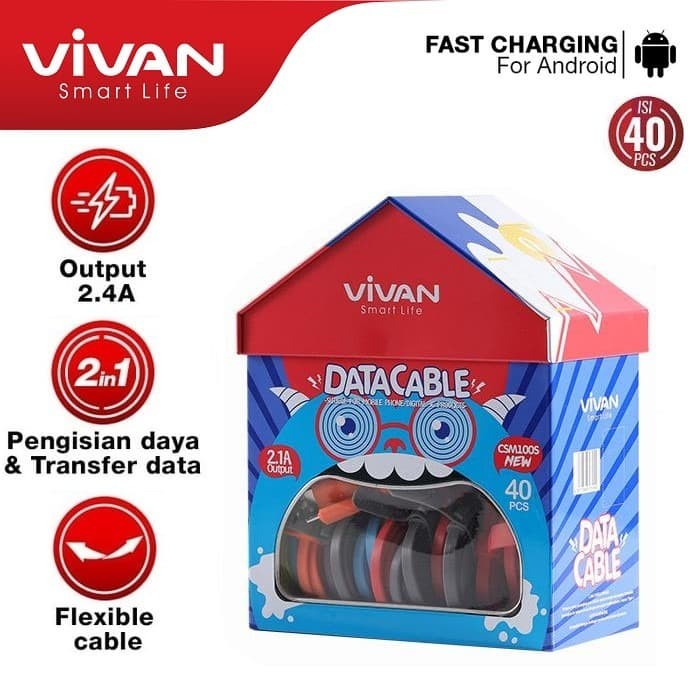 Jual Kabel Data VIVAN Robot FOR Android CSM100s | Shopee Indonesia