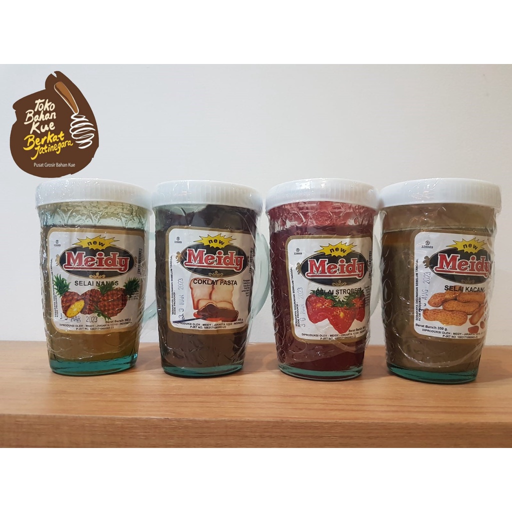 Jual SELAI MEIDY KACANG COKLAT NANAS STRAWBERRY 350 GRAM | Shopee Indonesia