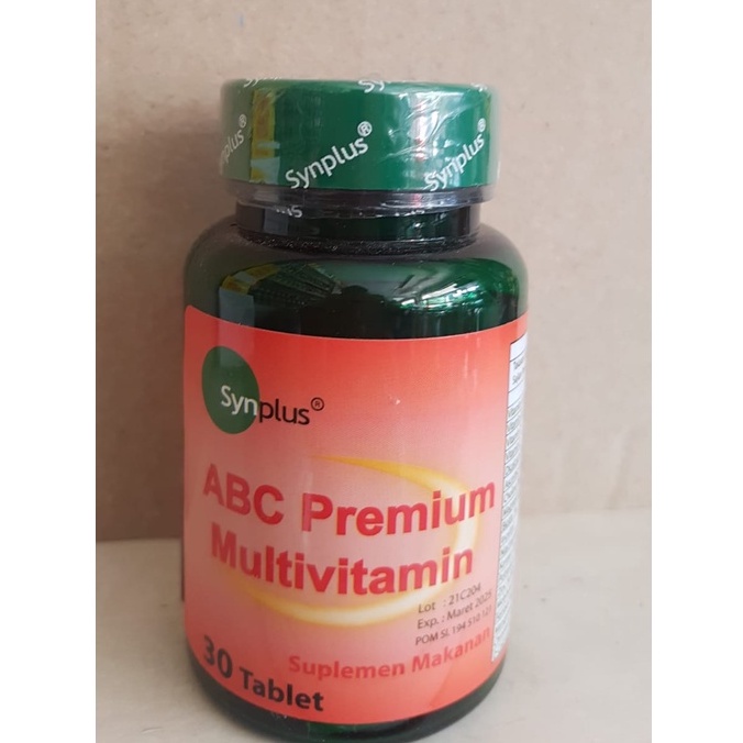 Jual Synplus ABC Premium Multivitamin isi 30 | Shopee Indonesia