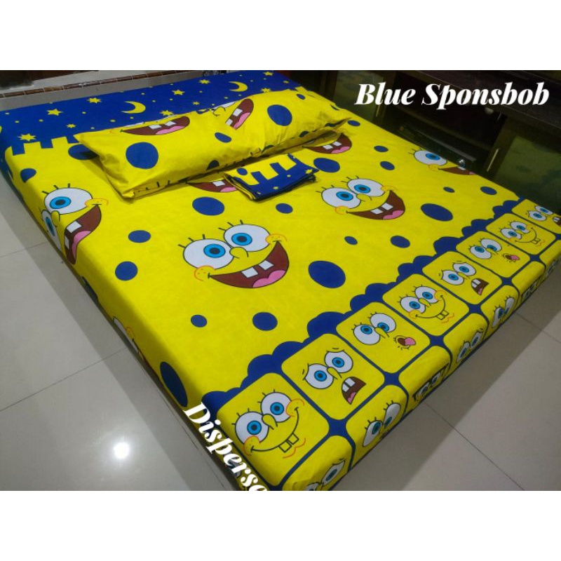 Jual Sprei Homemade Motif Kartun Spongebob(120 160 140 180x200x20 ...