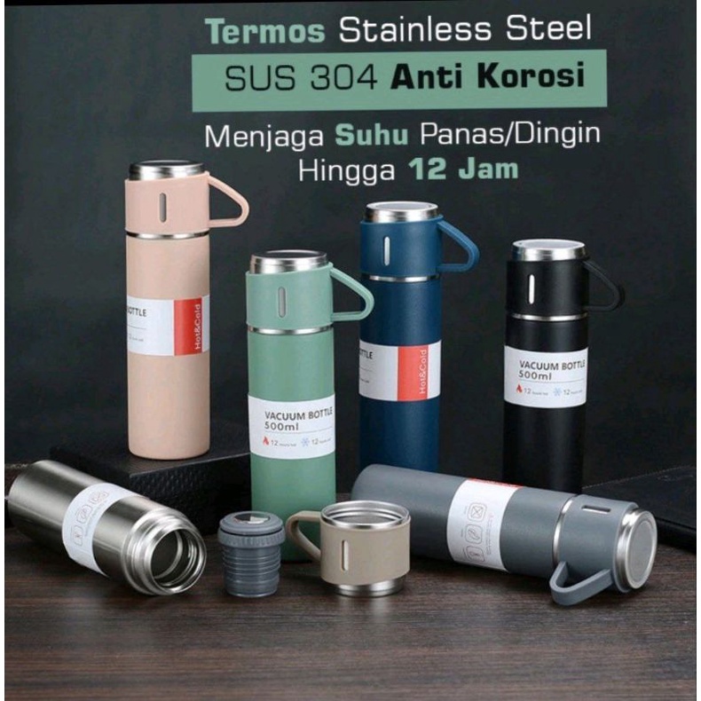 Jual Termos Set / Vacuum Flask Set 500 ml | Shopee Indonesia