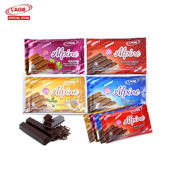 Jual Lagie Cokelat Kacang Tanah Alpine Peanut 60gr | Shopee Indonesia