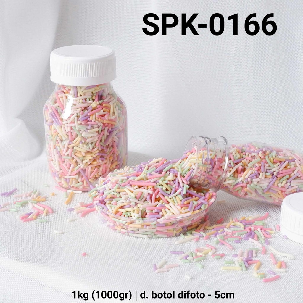 Jual SPK-0166 Sprinkles sprinkle sprinkel 1kg 1 kilo meses warna pastel ...