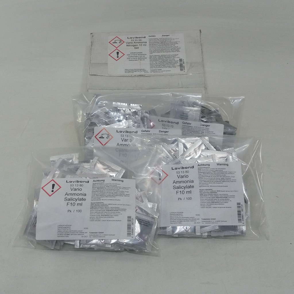 Jual REAGENT SET AMMONIA 0 – 0.5mg/L-N Vario Ammonia F10mL test Kit ...