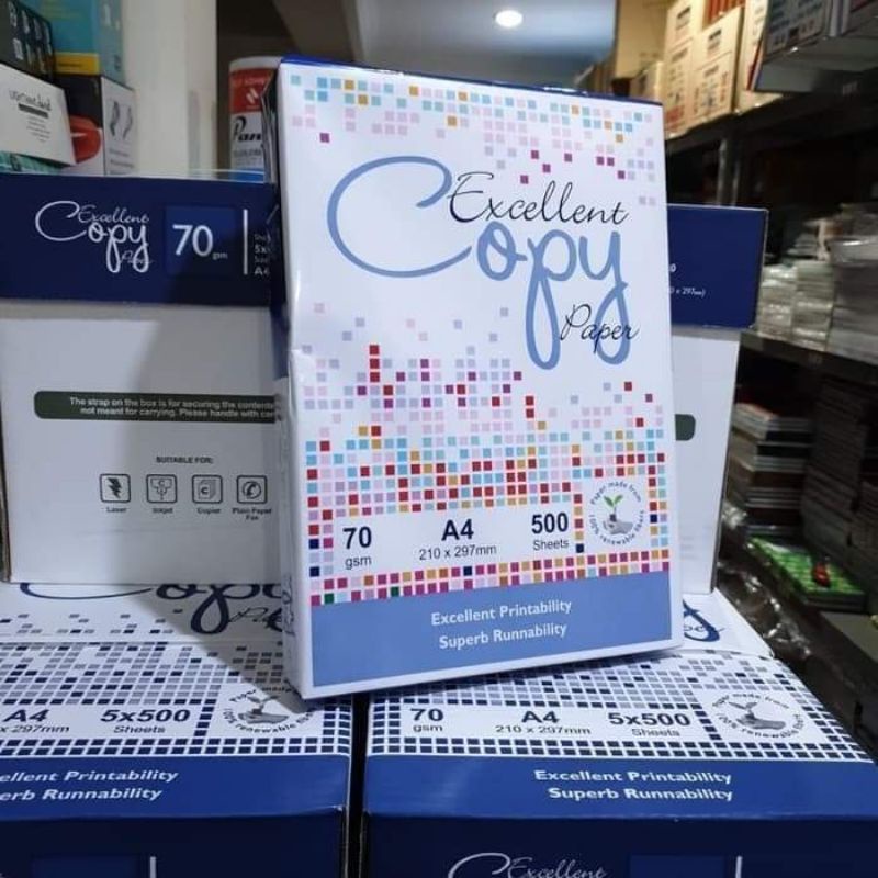 Jual kertas hvs excellent copy paper A4 75gsm 1 Rim | Shopee Indonesia