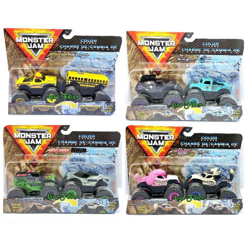 Jual Mobil MONSTER JAM COLOR CHANGE SPIN MASTER - El Toro Loco Bus ...