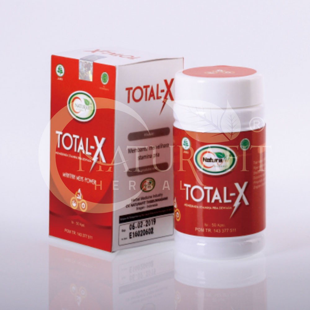 Jual Total X Obat Herbal Stamina Pria Isi 50 Kapsul - Naturafit (Ijin ...