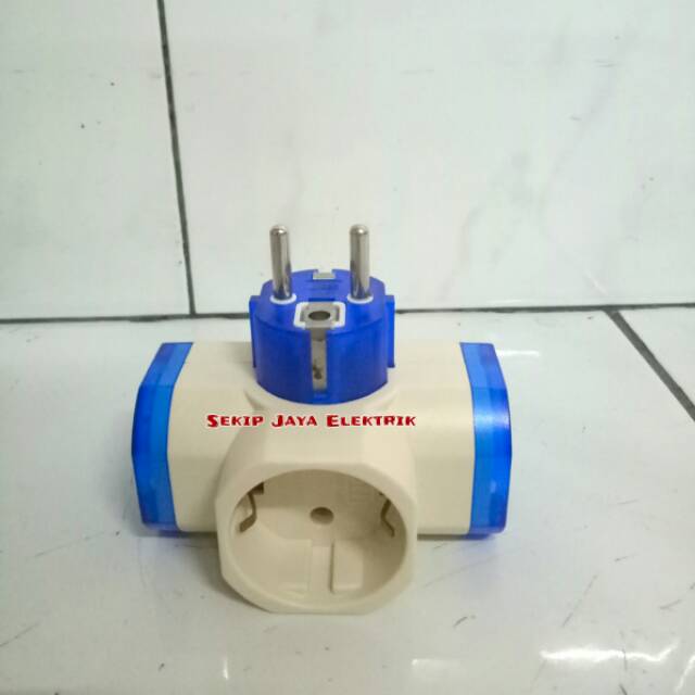 Jual Stop Kontak / Steker kaki 3 / Colokan cabang 3 | Shopee Indonesia