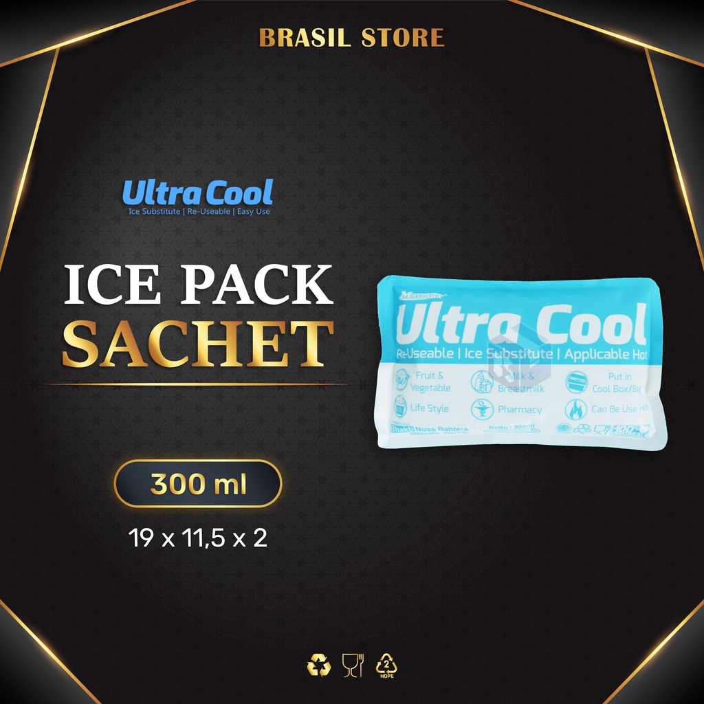 Jual ICE GEL / GEL PENDINGIN / ULTRA COOL SACHET 300 ml | Shopee Indonesia