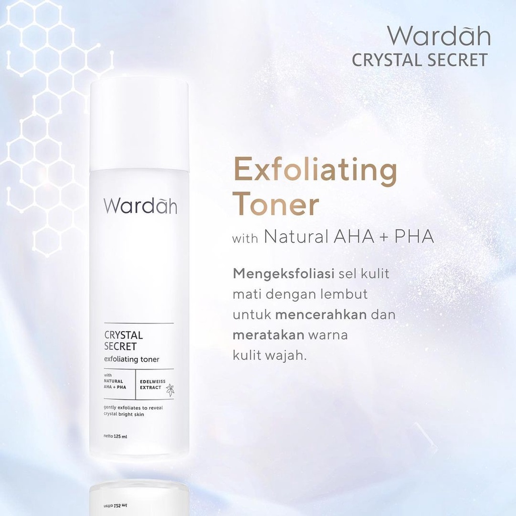 Jual Wardah Crystal Secret Exfoliating Toner with Natural AHA+PHA 125 ...