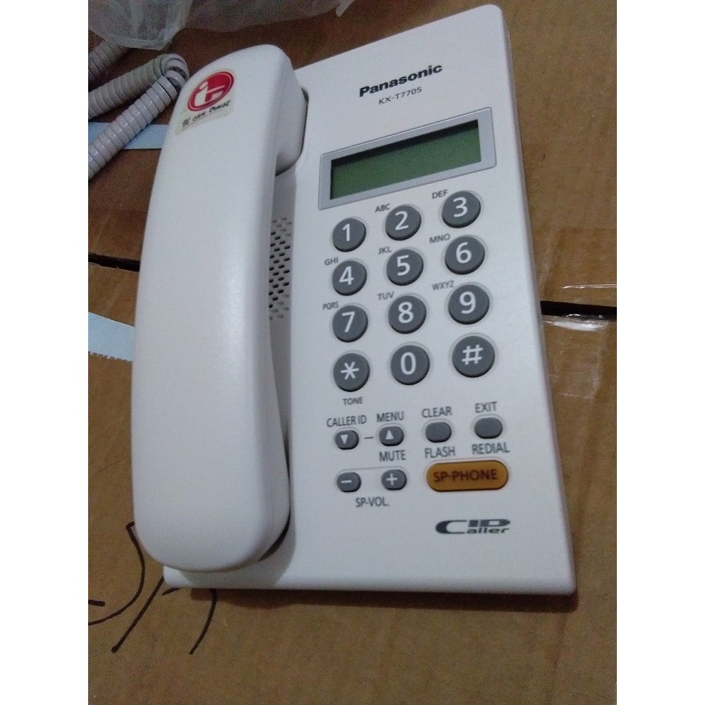 Jual Panasonic Single Line Telephone KX-T7705 ORIGINAL NEW | Shopee ...