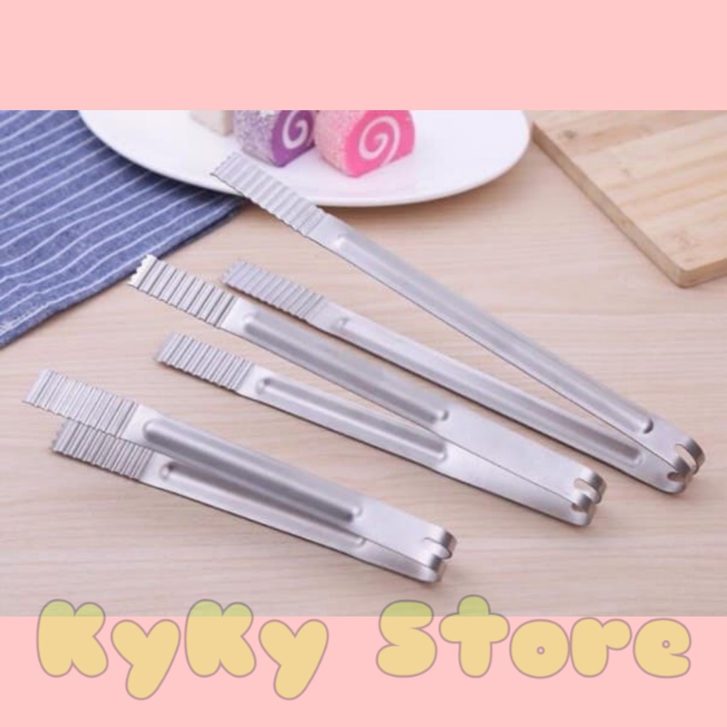 Jual FOOD TONGS - SALAD BBQ TONG - CAPIT JAPITAN MAKANAN Stainless ...