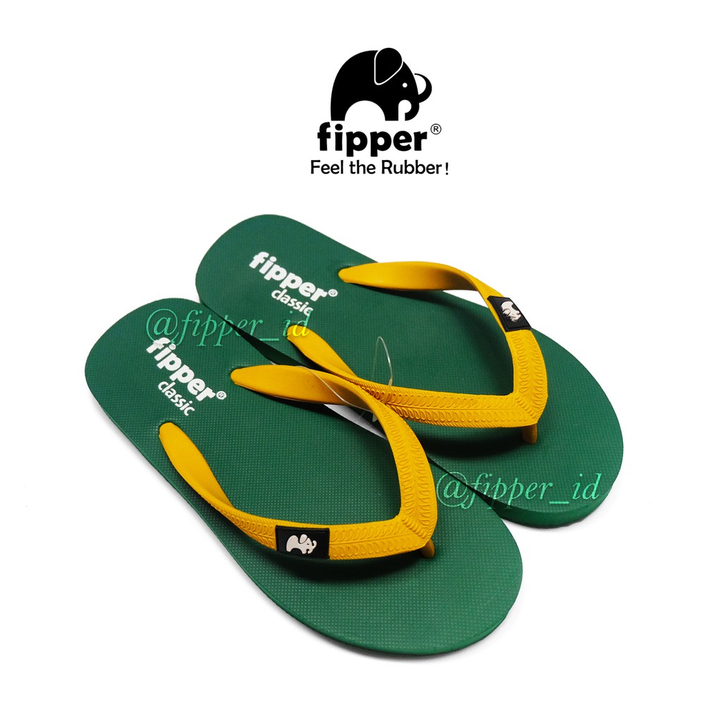 Jual Sandal Fipper Classic Original for Man/Woman - Green/Yellow ...