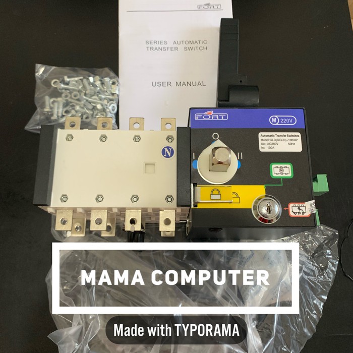 Jual Cos motorized ATS 100A 4P Change Over Switch motor Panel ATyS MERK FORT | Shopee Indonesia