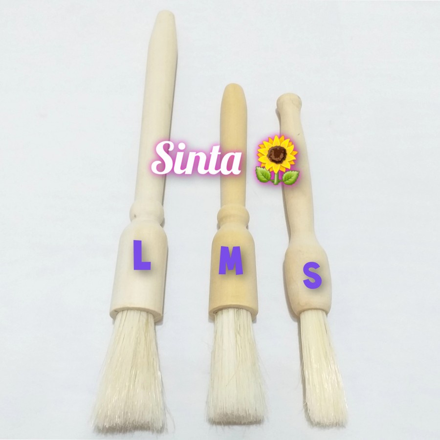Jual Kuas Kue Bulat Gagang Kayu | Shopee Indonesia