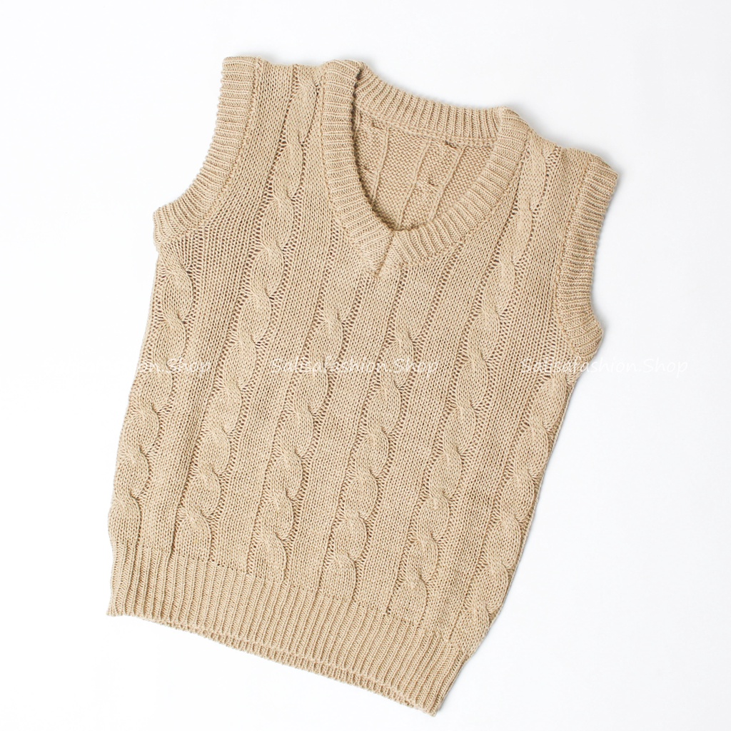 Jual Rompi Rajut Anak / Rompi Anak / Rompi Anak Motif Rajut Cable ...