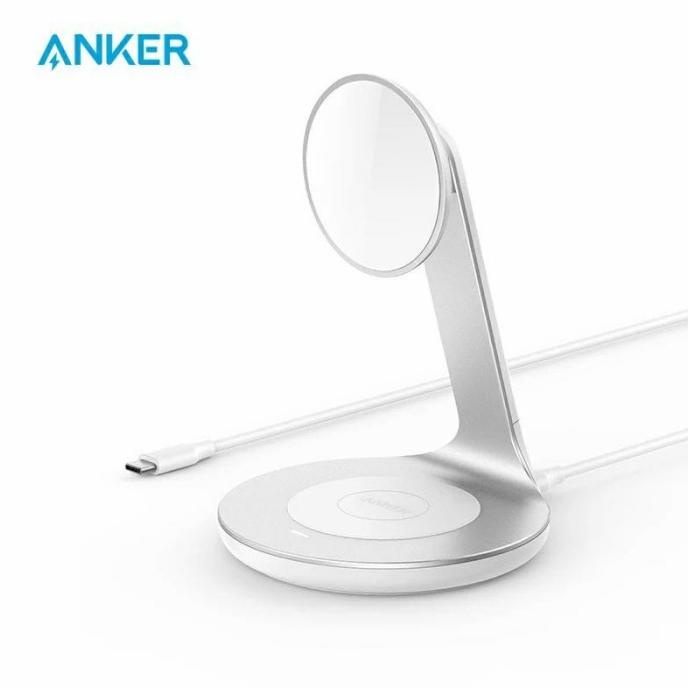 Jual Anker Powerwave 2in1 Stand Magnetic Wireless Charger Resmi Anker ...