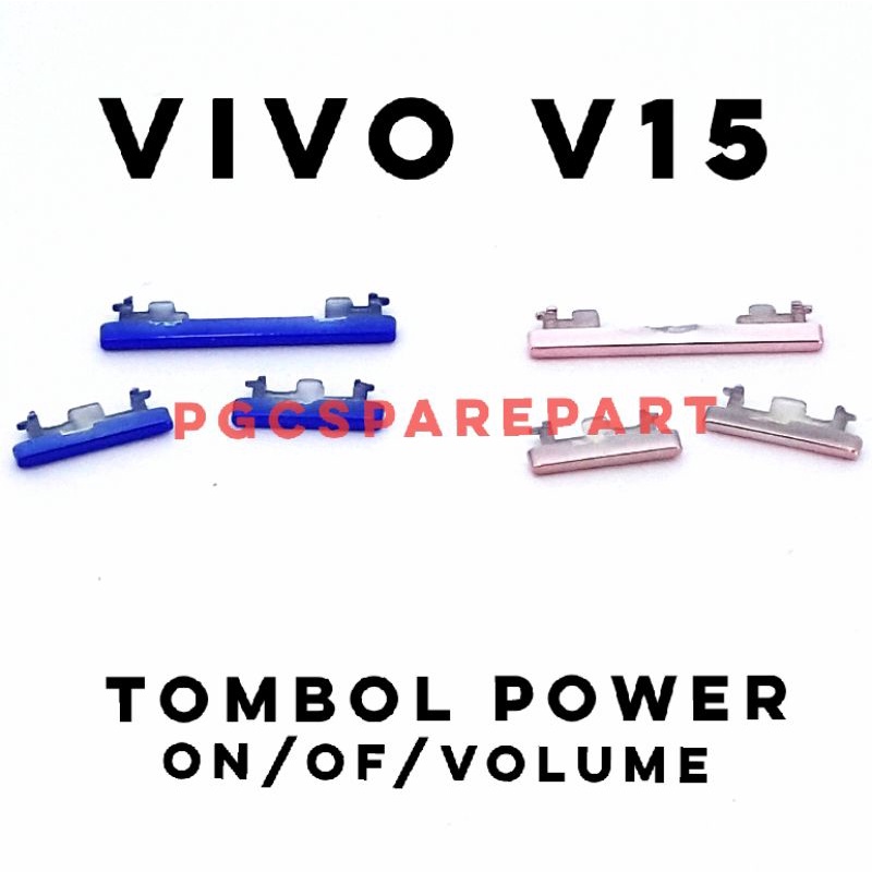Jual Tombol Luar 1 set Volume + Power On Off Vivo V15 (4G) / 1819 - Power Button Casing Vol + On ...