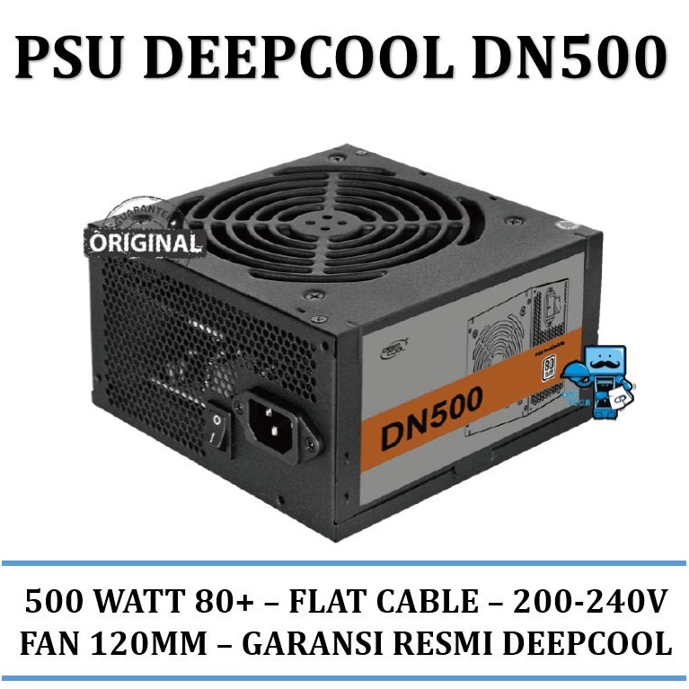 Jual Power Supply Deepcool DN500 DN-500 500W 80+ - Flat Cable | Shopee ...