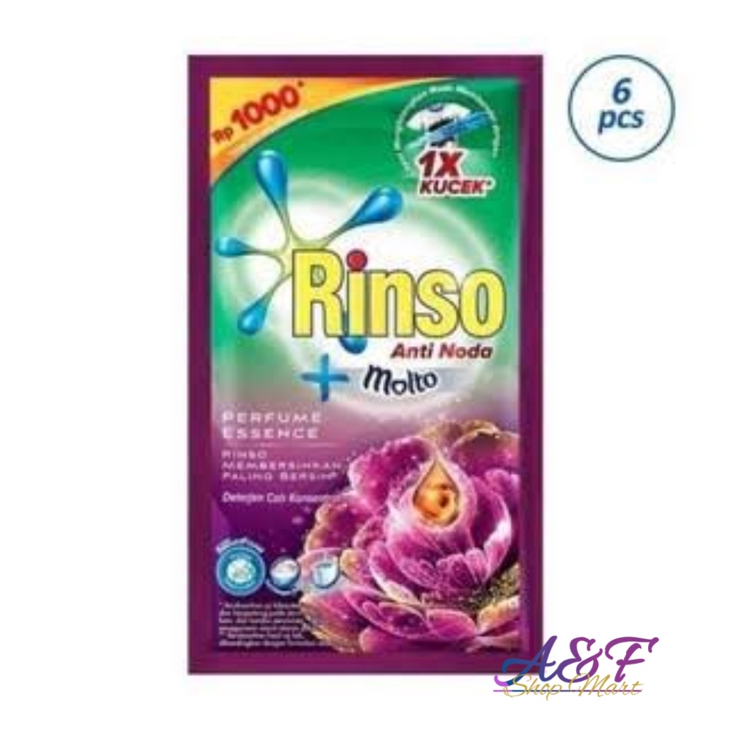 Jual Rinso Molto Perfume Essence 38ml isi 6 Sachet | Shopee Indonesia
