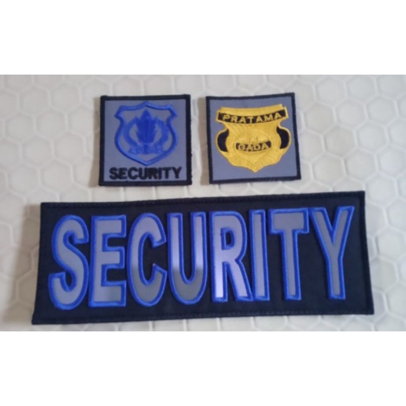 Jual LOGO SET BORDIR SECURITY DAN SATPAM UNTUK JAKET / ROMPI | Shopee ...