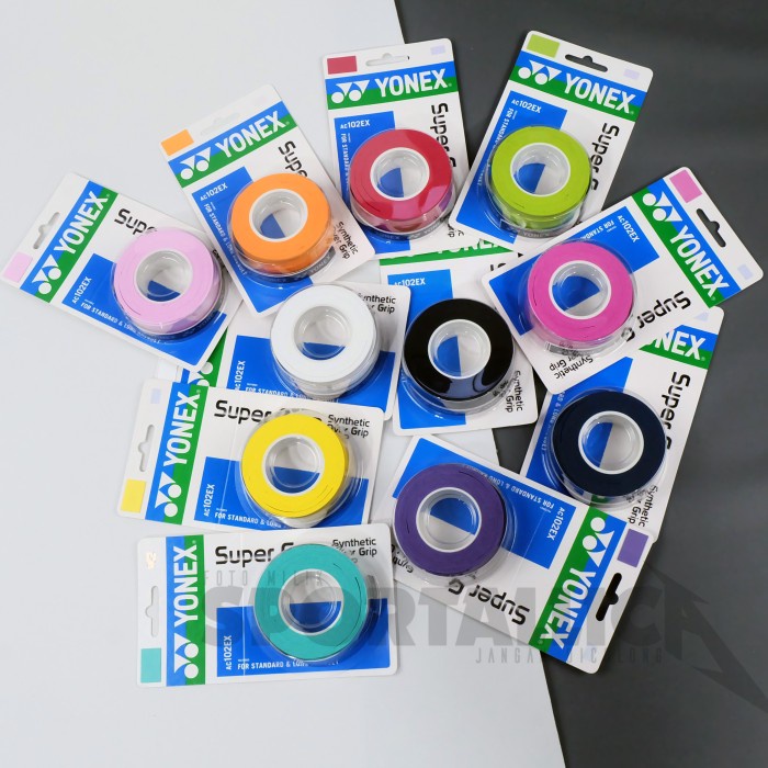 Jual Grip Raket Yonex Ac102 / Ac 102 / Ac102Ex Super Grap 3 Wraps | Shopee Indonesia
