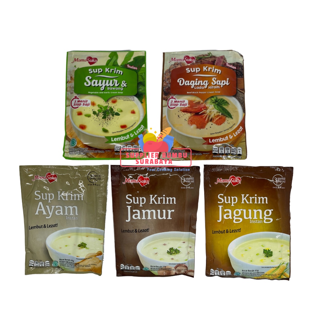 Jual MamaSuka Mama Suka Sup Krim Ayam Jamur Jagung Instan / Instant ...