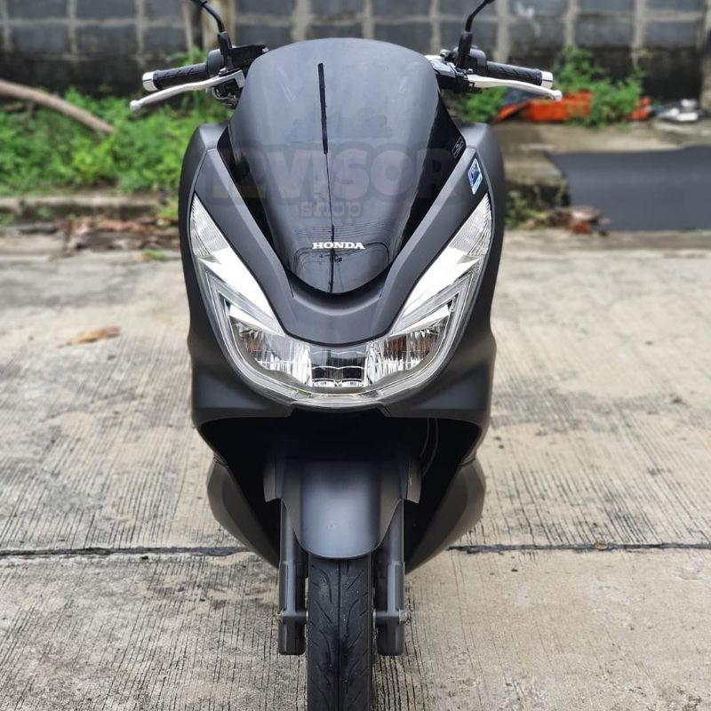 Jual windshield / visor PCX 150 CBU 150 led tanpa lobang nomor , visor ...