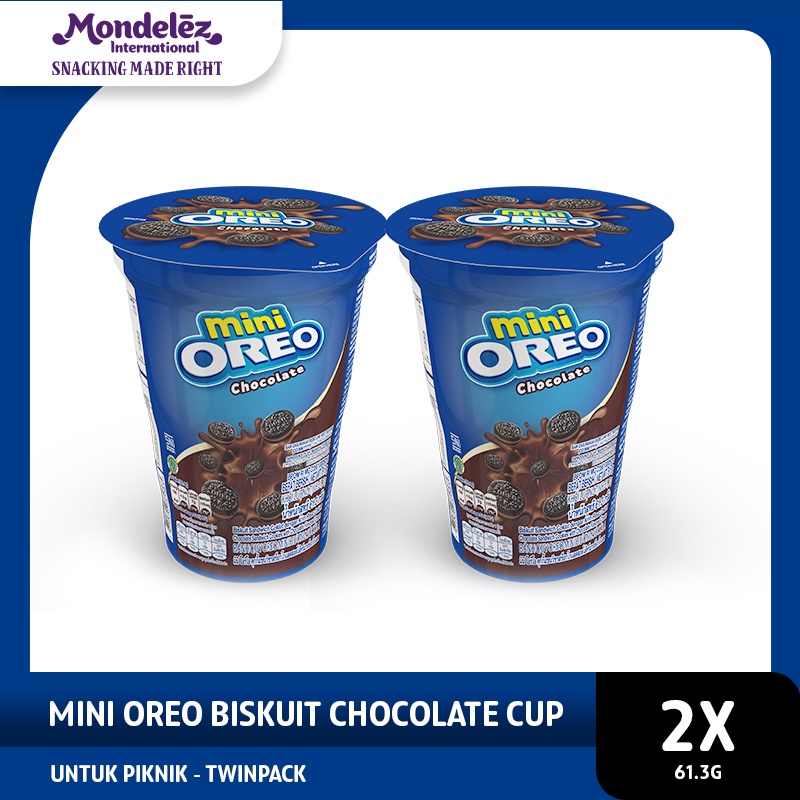 Jual Oreo Mini Biskuit Krim Cokelat 2 x 61.3 gr | Shopee Indonesia