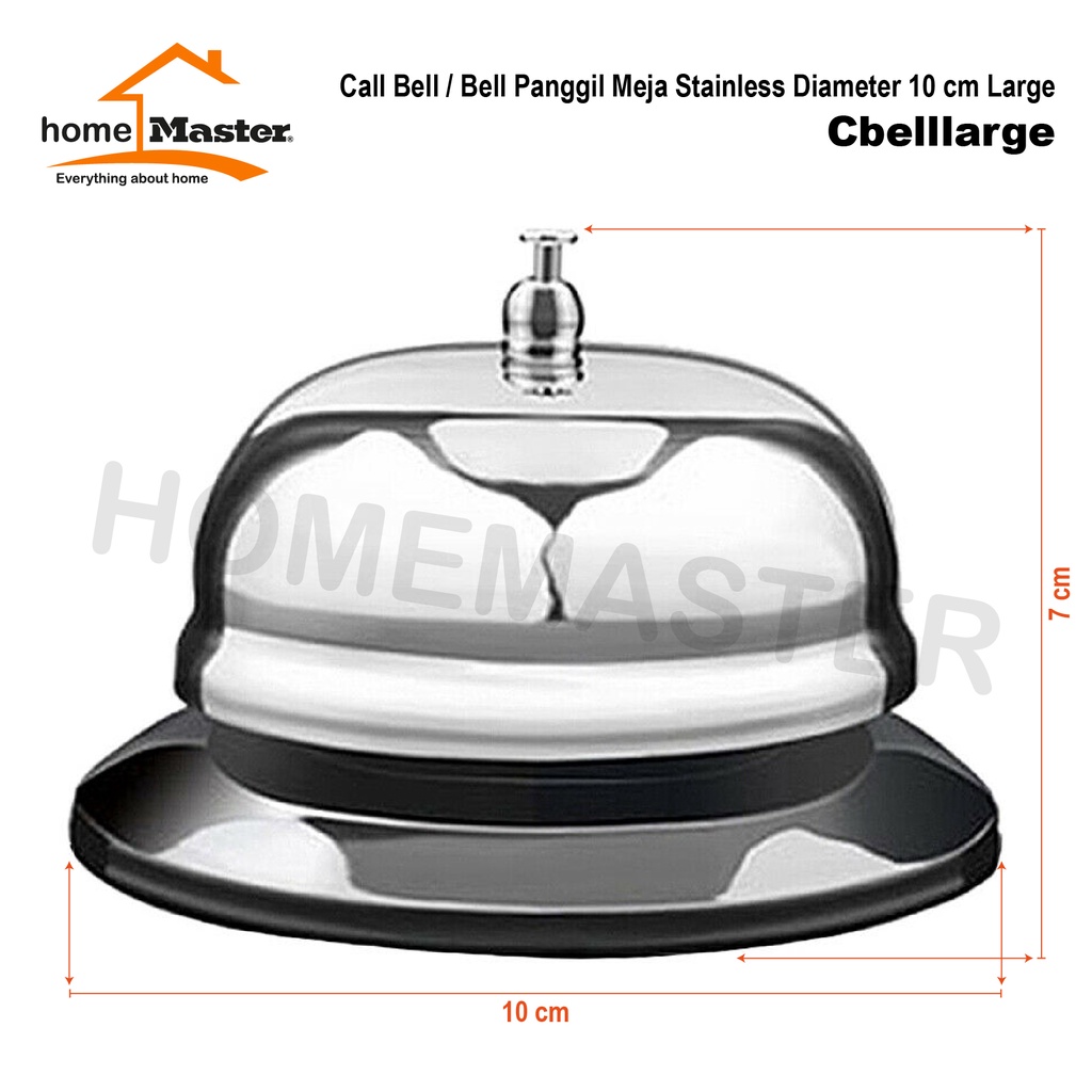 Jual HomeMaster Call Bell/Bell Panggil Meja Stainless Hotel Kasir Resto ...