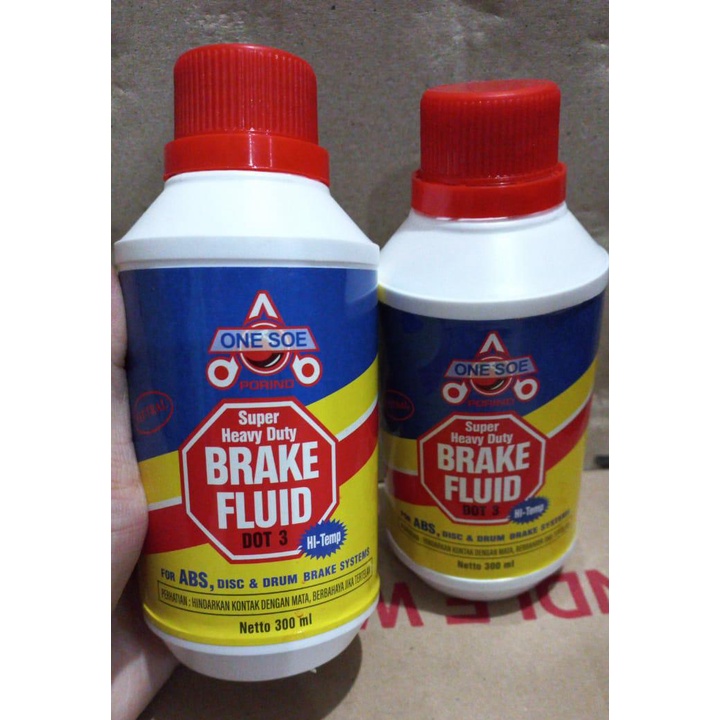 Jual Minyak Rem ONE SOE (Dot 3) Oli Rem Brake Fluid 300ml (Warna Merah ...