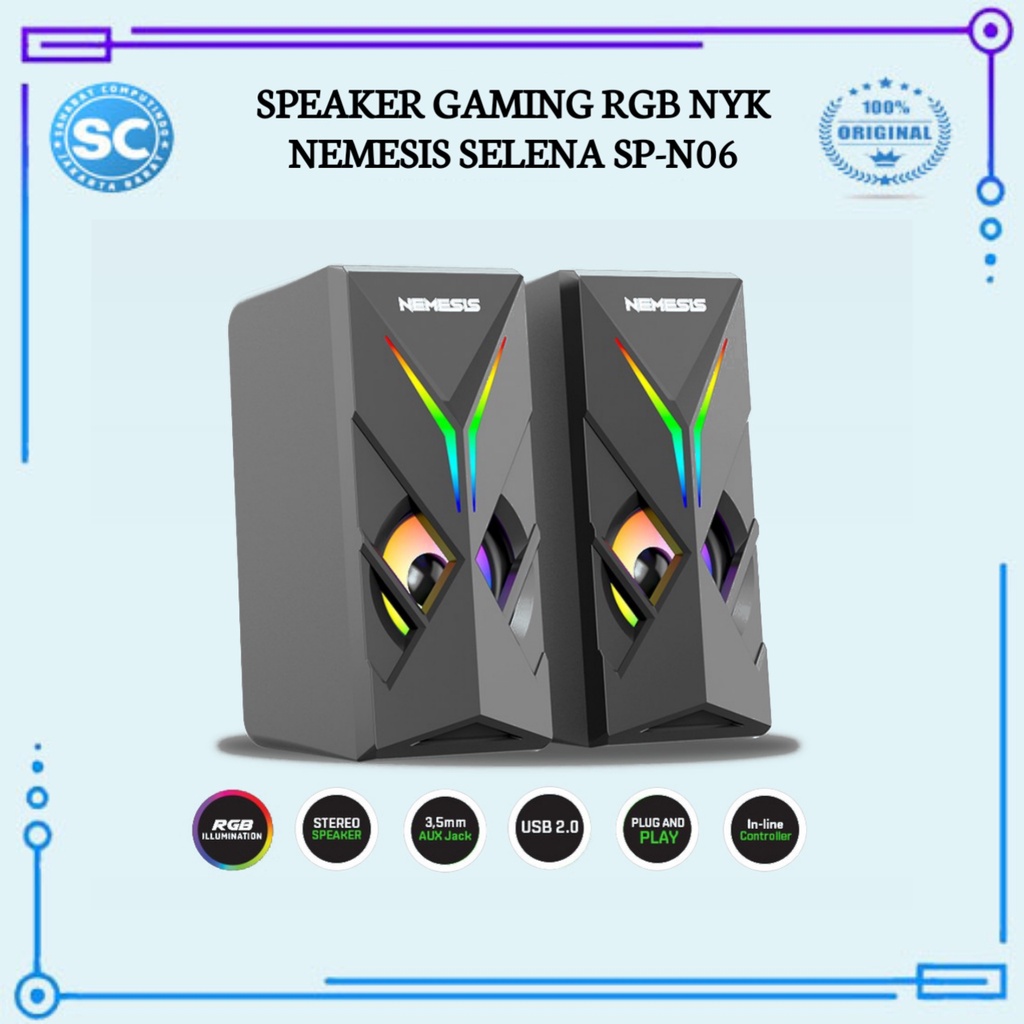Jual Speaker Gaming RGB NYK Nemesis Selena SP-N06 | Shopee Indonesia