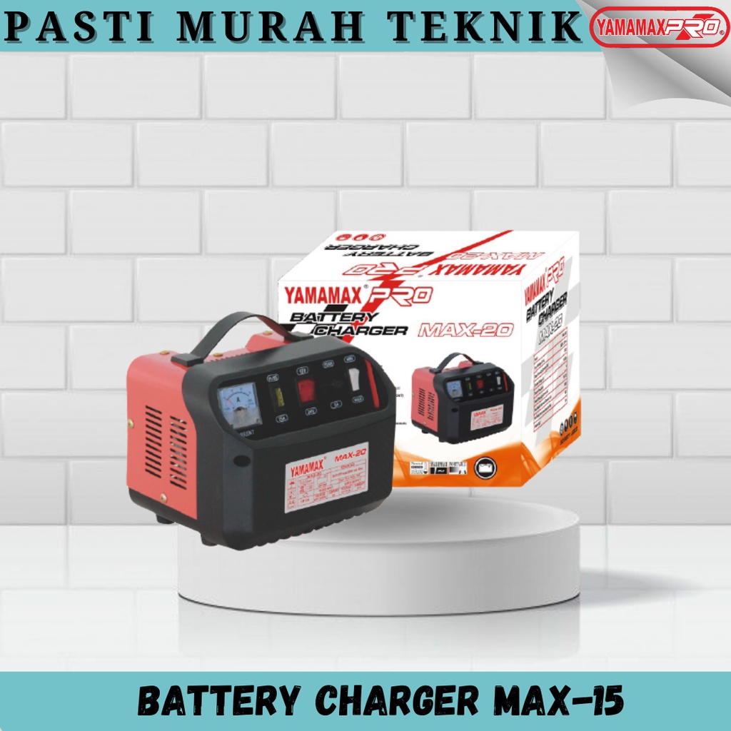 Jual Battery Charger / Setrum Aki Max-15 merk YAMAMAX PRO | Shopee ...