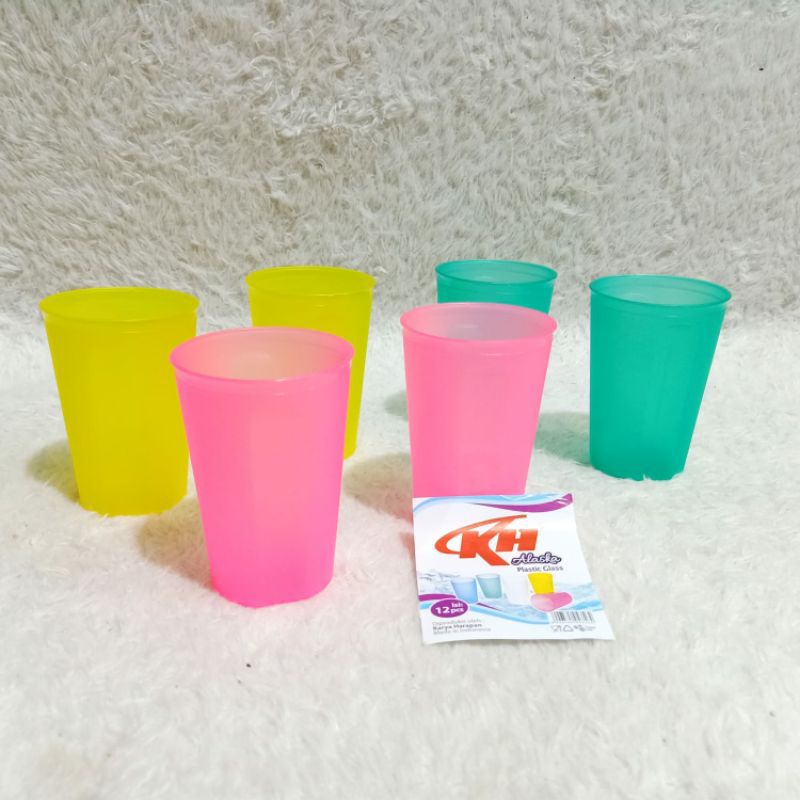 Jual GELAS PLASTIK KH / GELAS ALASKA / GELAS PLASTIK WARNA BENING ...