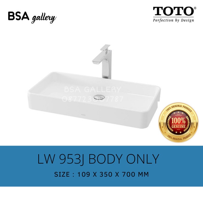 Jual WASTAFEL TOTO LW953J BODY ONLY / WASTAFEL MEJA / WASTAFEL CUCI ...