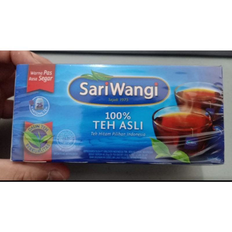 Jual 25s Teh SariWangi / Tea Sari Wangi Kantong Bag Original Unilever ...