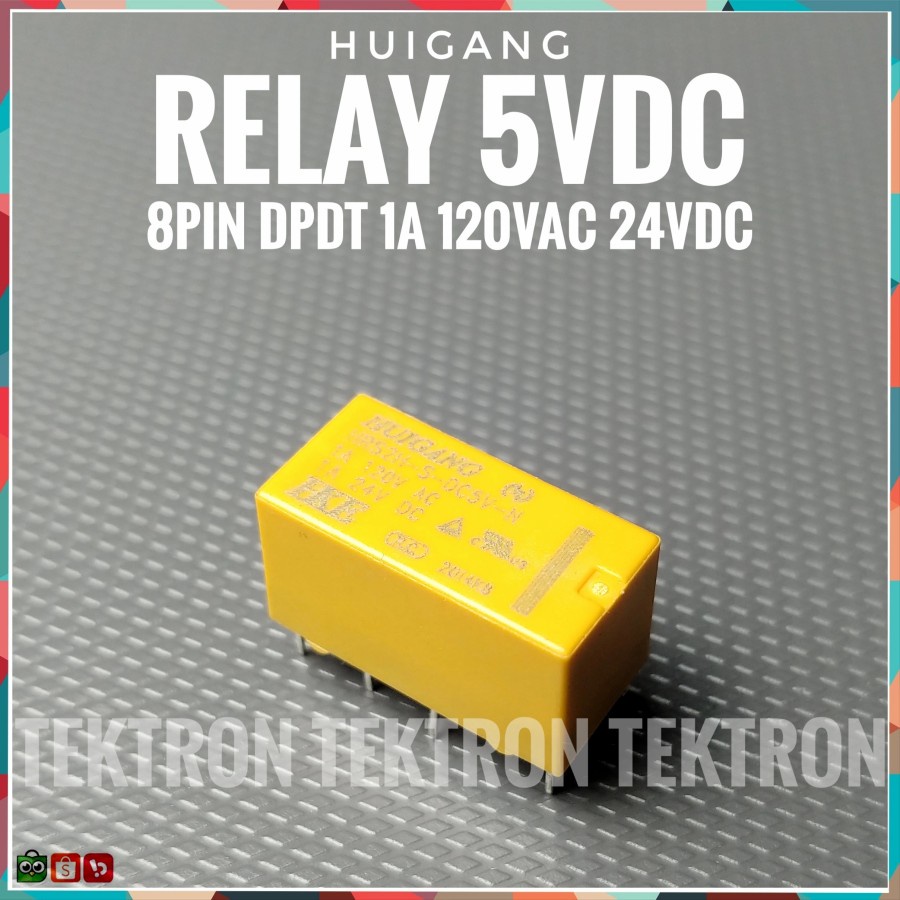 Jual Relay 5VDC 8P DPDT 1A 8pin 5V Arduino Uno Mega Switch ...